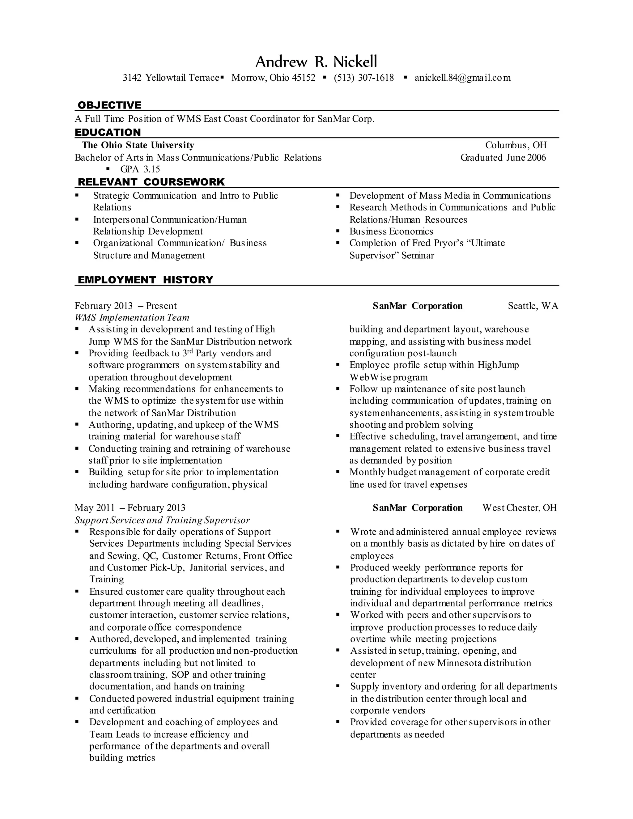 A. Nickell Resume | PDF | Free Download