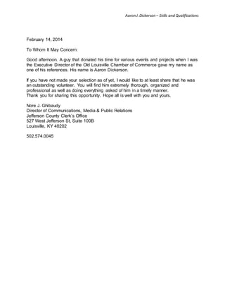 AARON DICKERSON MAY 2016 RESUME | DOCX