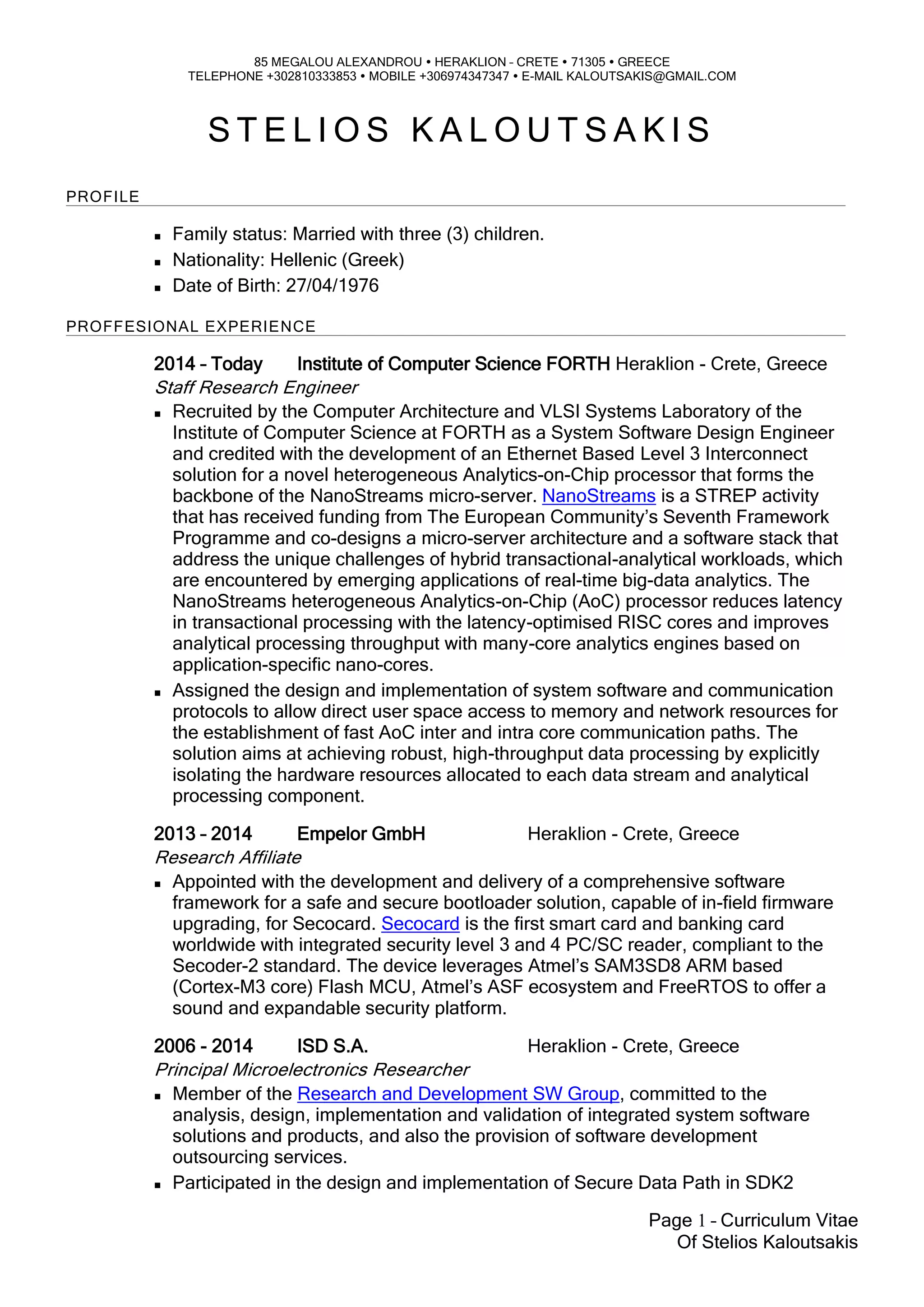 CV_KaloutsakisStylianos | PDF
