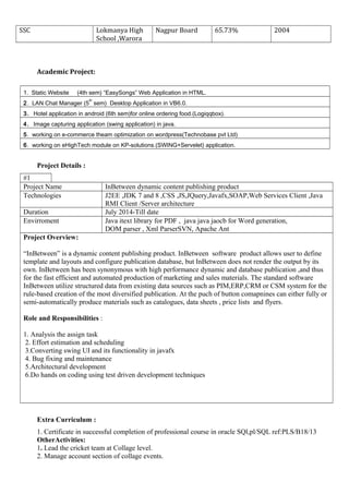mca_resume (1) | PDF