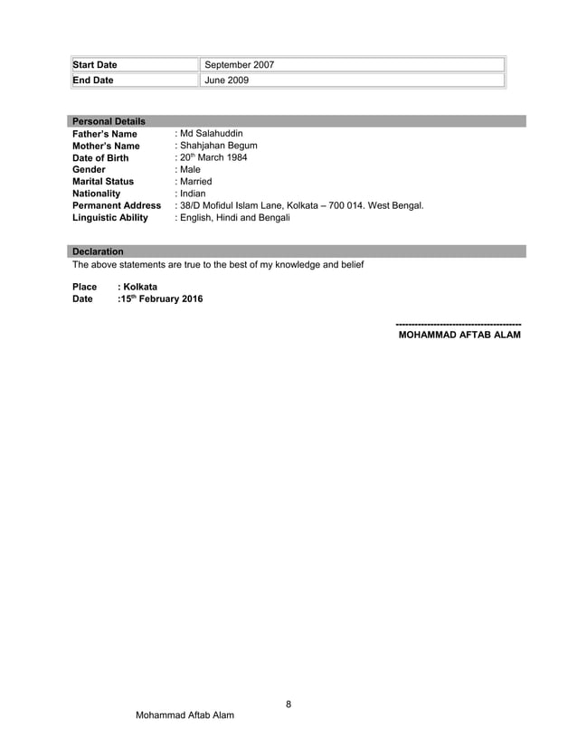 Mohammad_Aftab_Alam_Resume | DOC