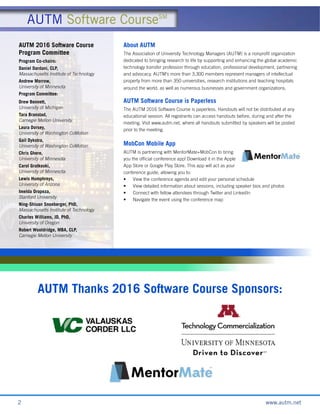 AUTM-16-SoftwareFNL | PDF