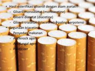 Presentasi Triacetine versi 2 | PPTX