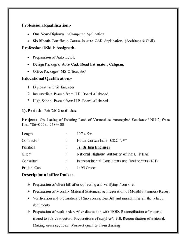 Billing Engineer_CV | PDF