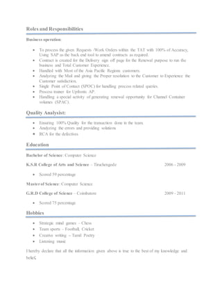 Balaji resume | DOCX