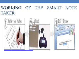 Smart note taker technology | PPTX