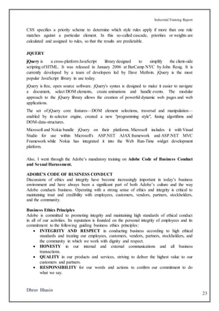 industrial_report_final | DOCX | Web Development | Internet