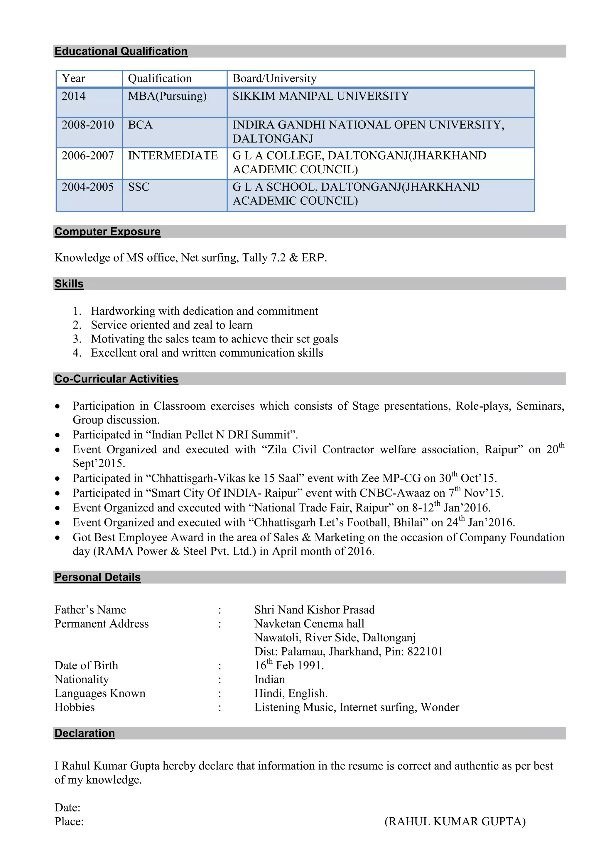 CURRICULUM VITAE | PDF