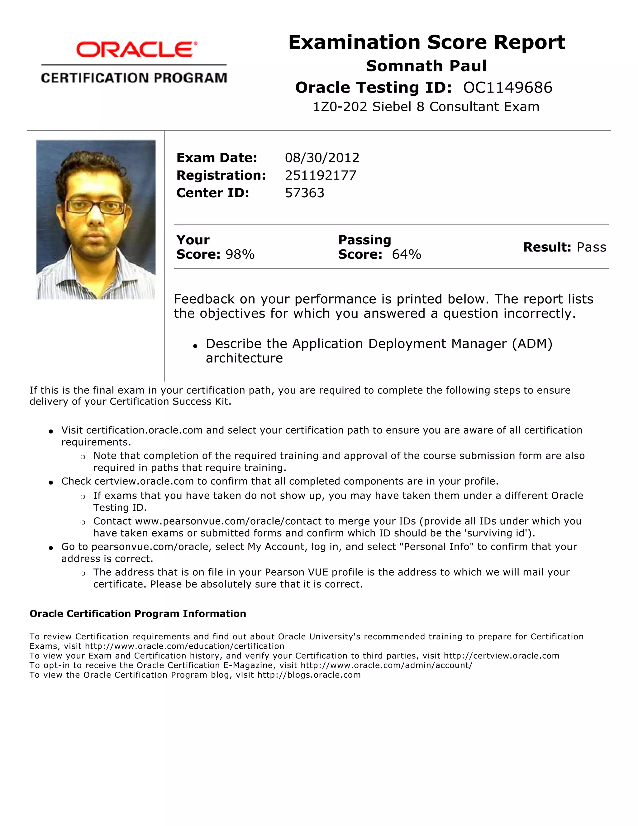 scorereport_Somnath_Paul | PDF