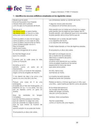 LENGUA Primer trimestre | PDF