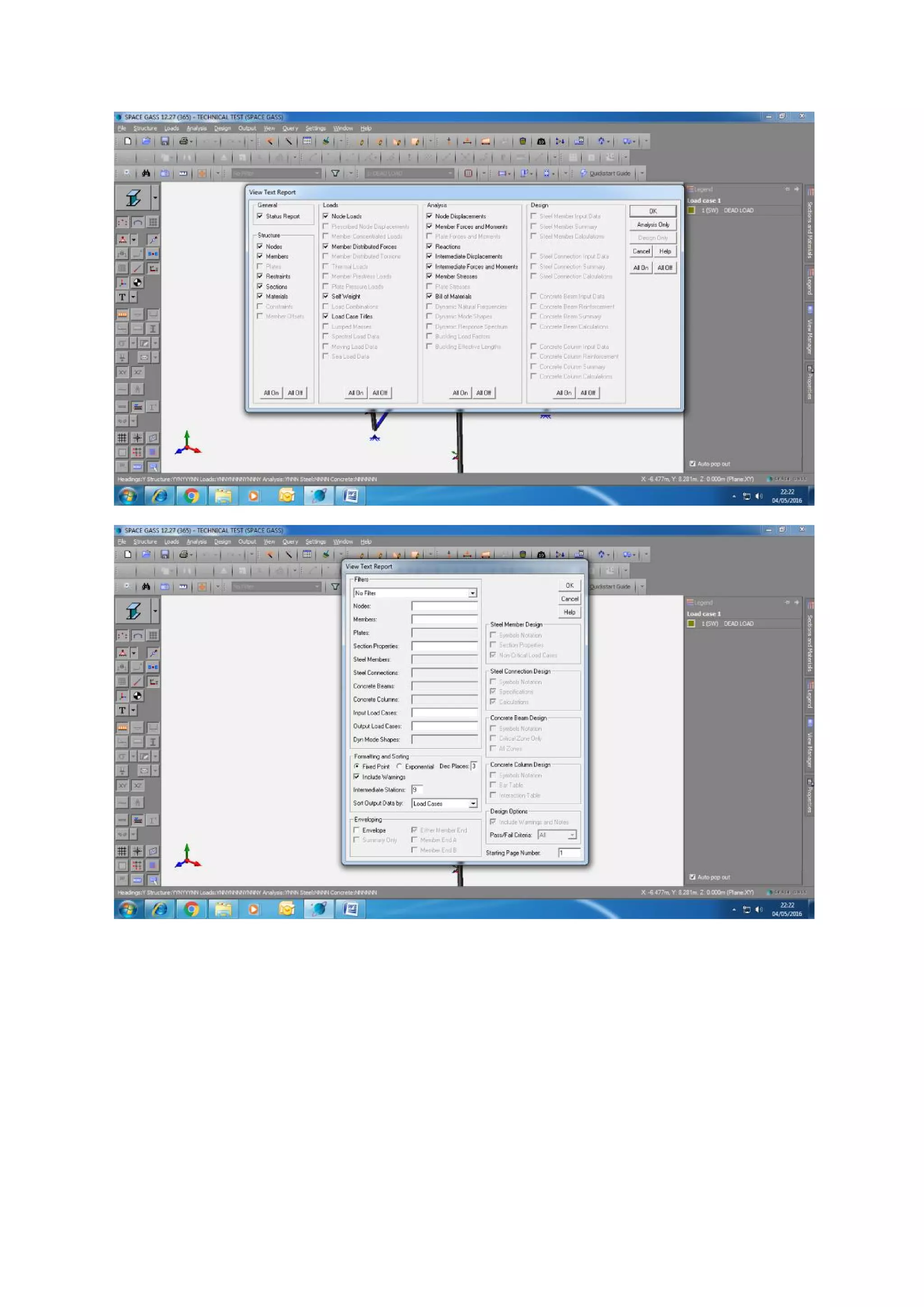 STEP BY STEP USING SPACE GASS DESIGN PLATFORM | PDF