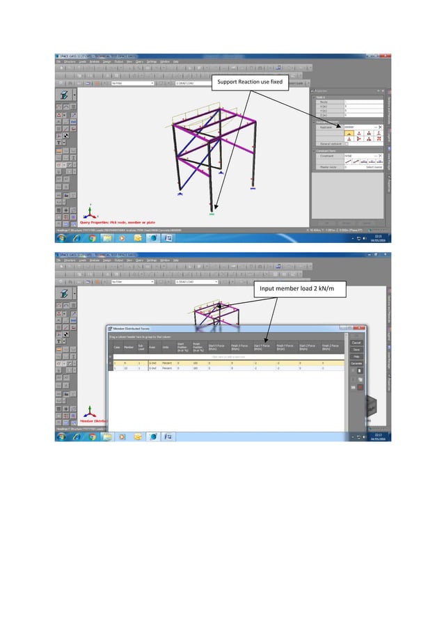 STEP BY STEP USING SPACE GASS DESIGN PLATFORM | PDF
