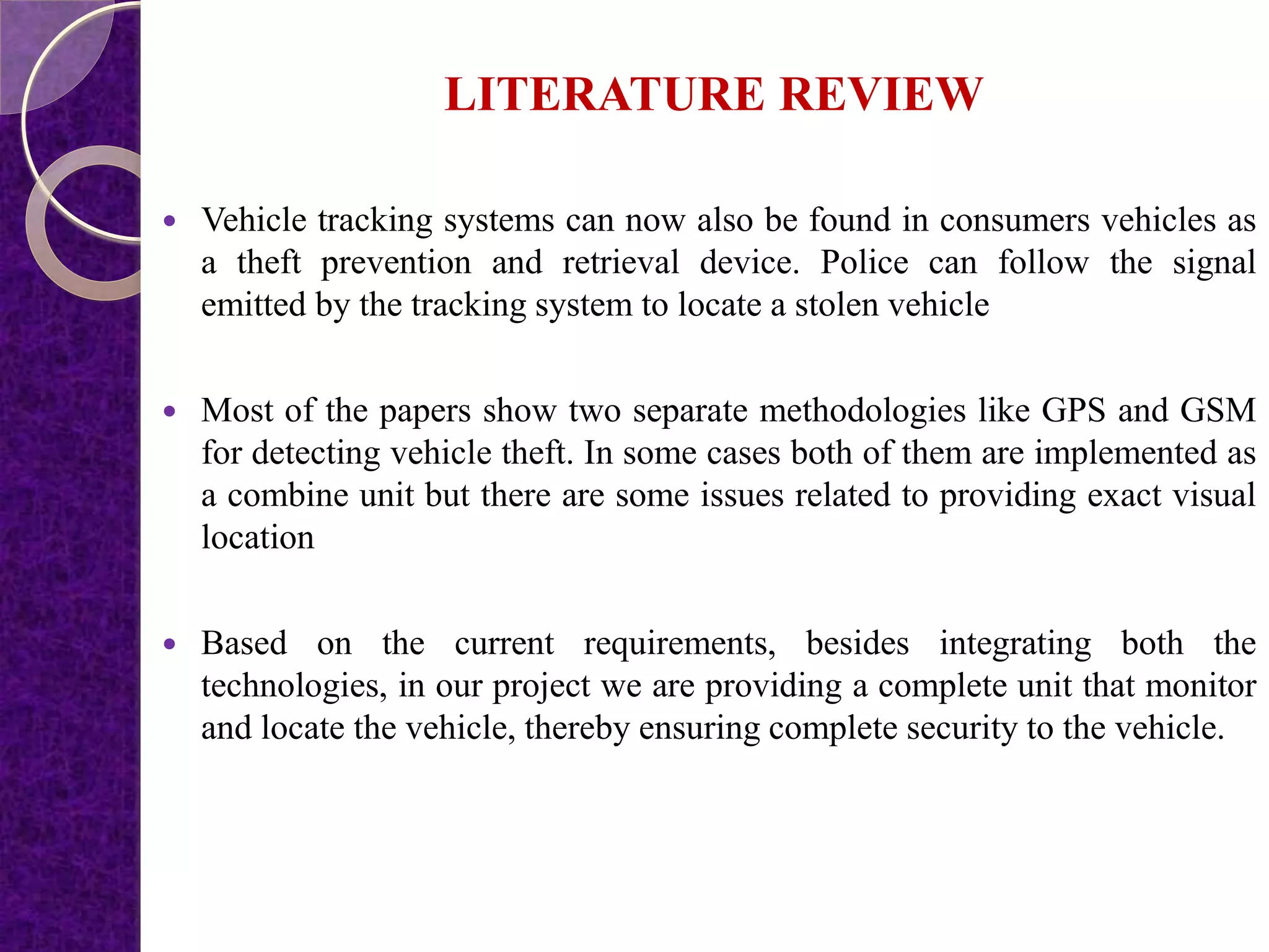 Vehicle Theft control system | PDF