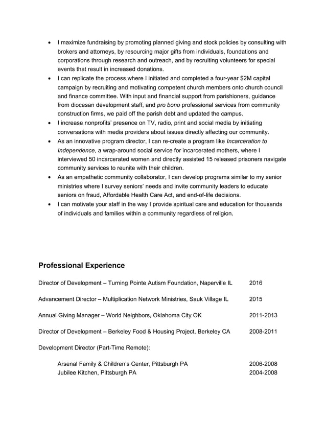 Cwynar.Paul.Resume | DOC | Non-Profit Organizations | Industries