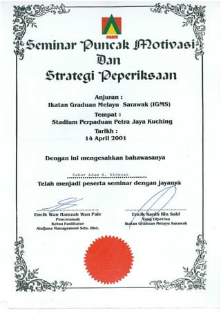 Certificate Testimonial Pdf
