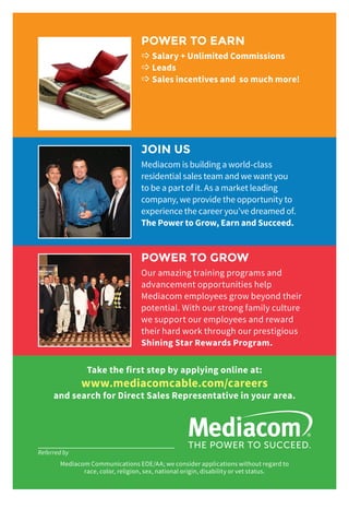 Mediacom Direct Sales Representative | PDF