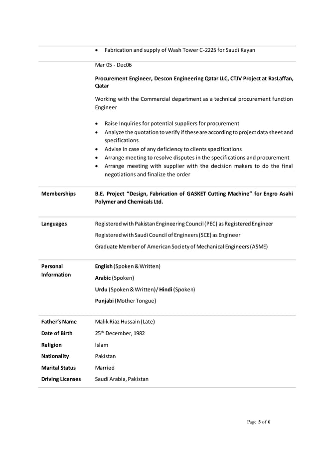 Mansoor CV_0616 | PDF