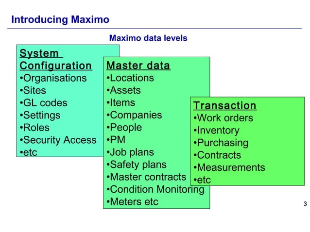 ibm_maximo | PPT | Databases | Computer Software and Applications