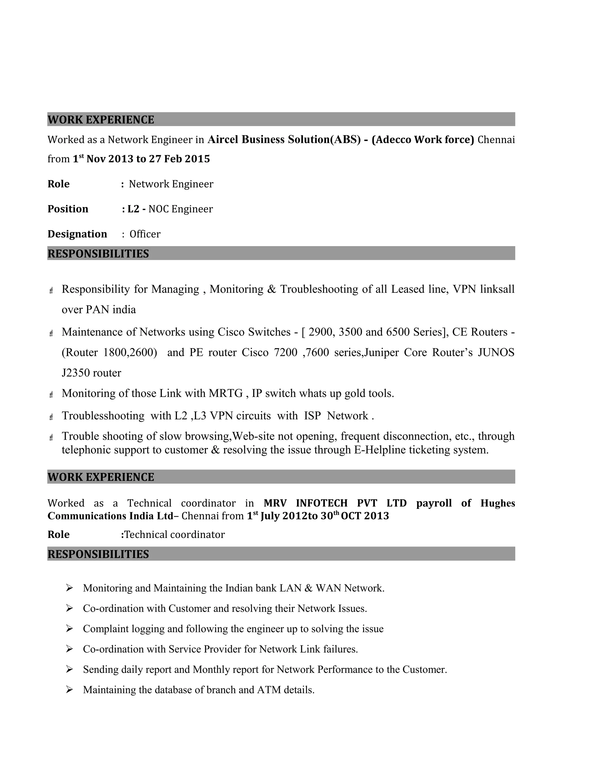 NOC__Engineer__3.3_Yrs_Experience | PDF