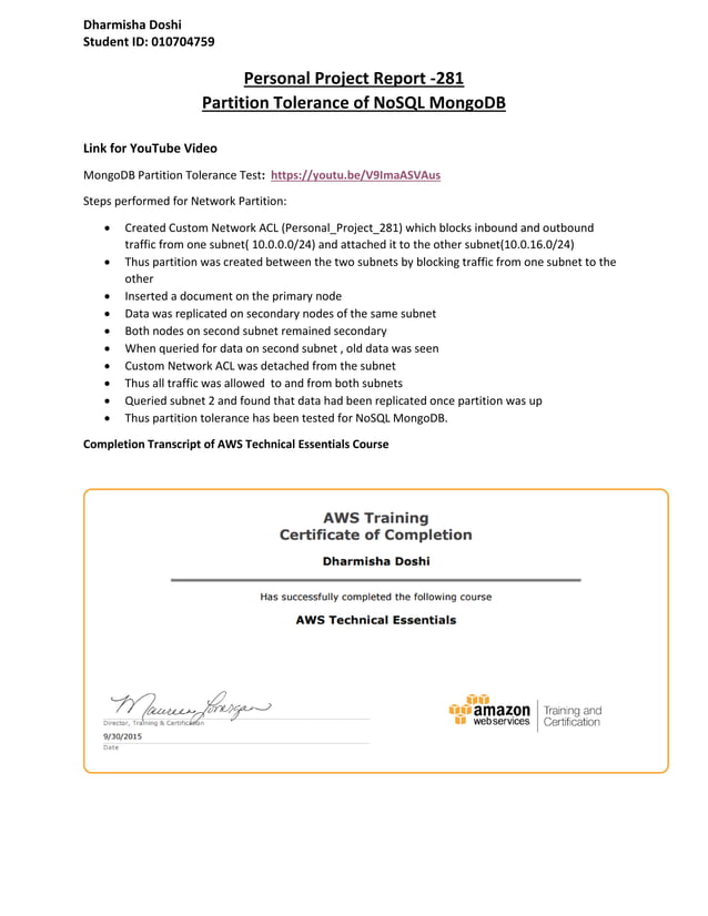 Personal Project Report | PDF | Free Download