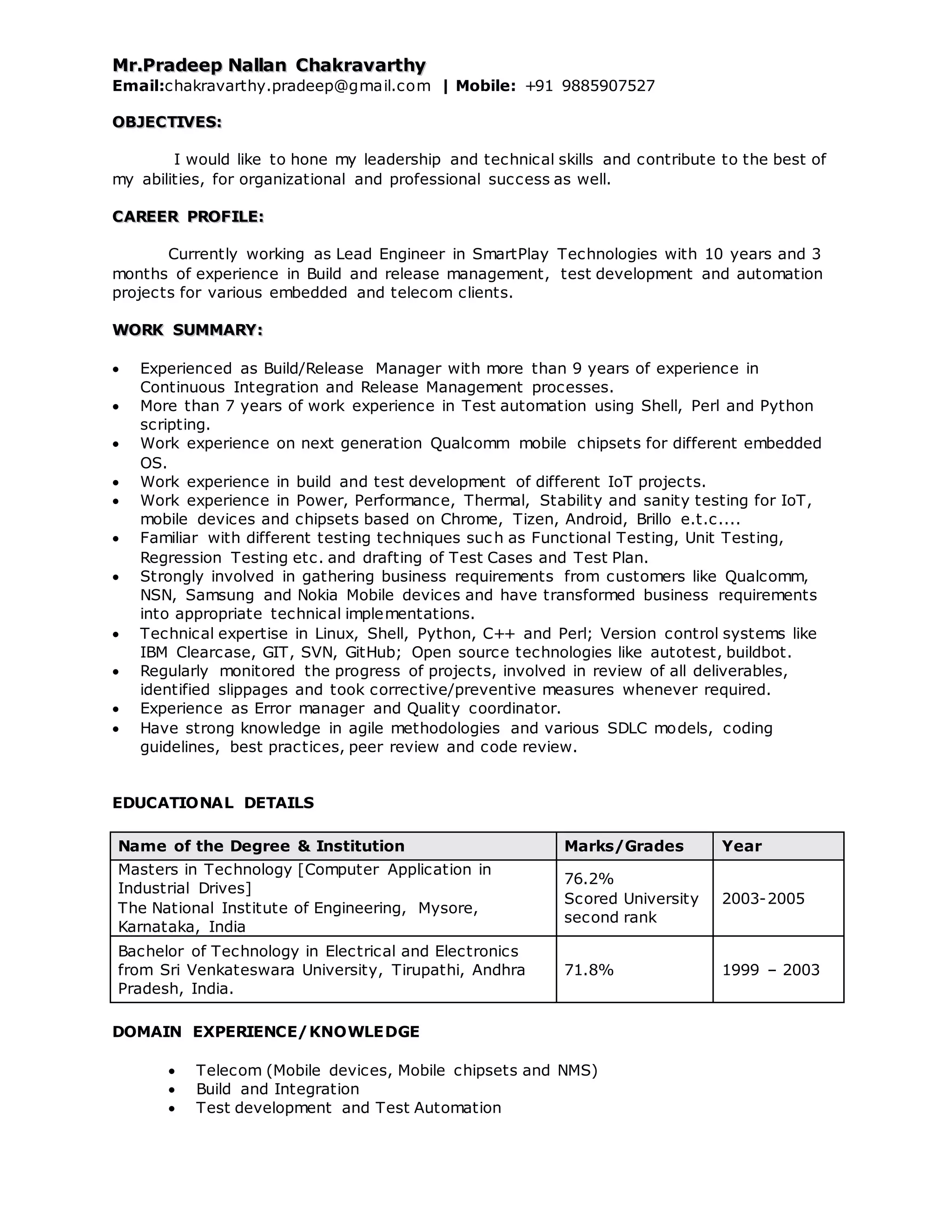Pradeep_CV | DOCX
