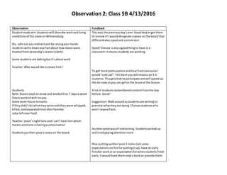 Observation sample 2 | DOCX