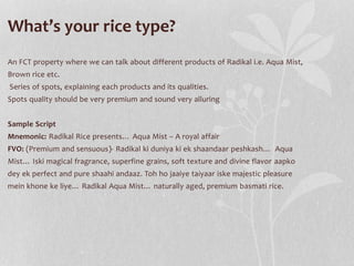 Radikal Rice final Ideas | PPT