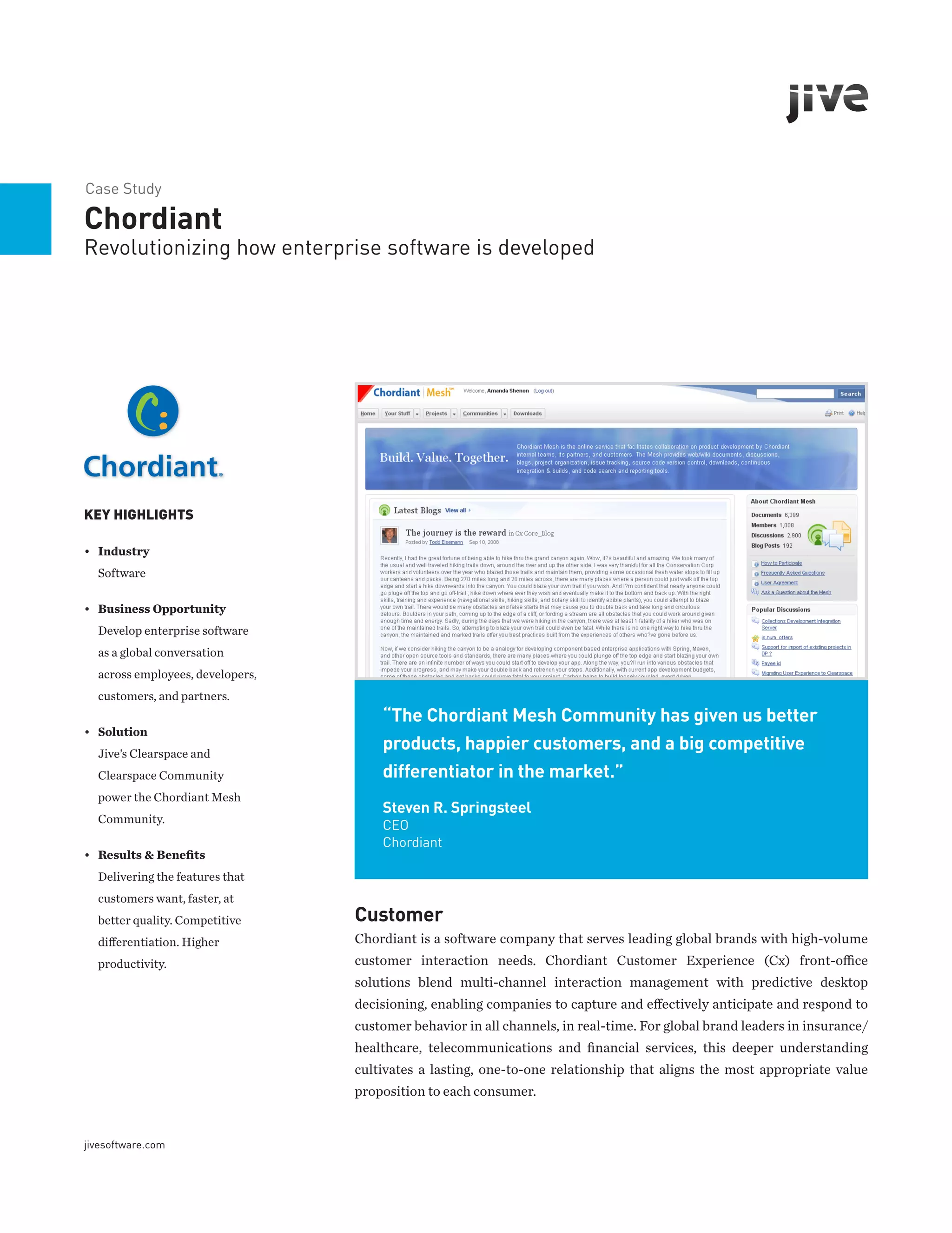 Case Study Chordiant | PDF