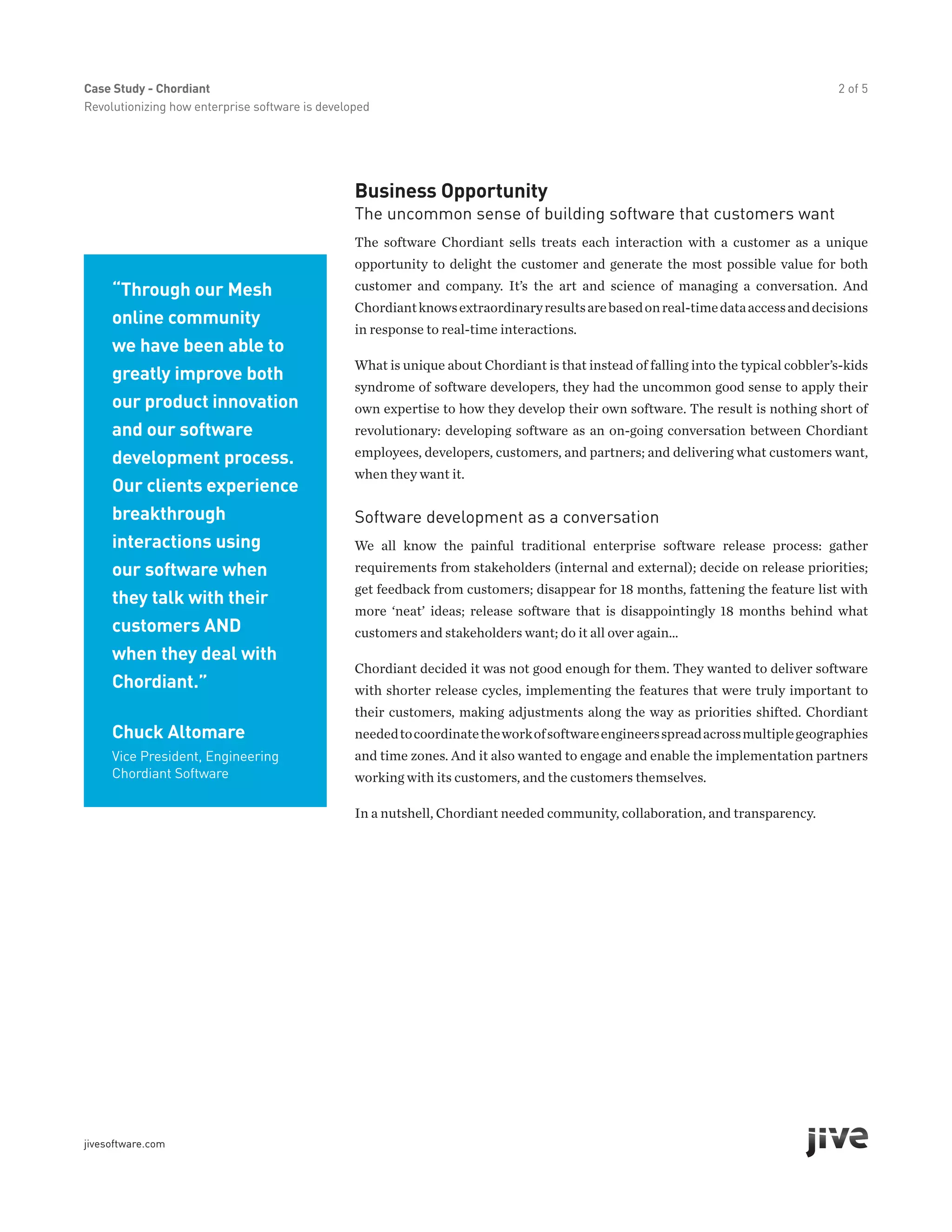 Case Study Chordiant | PDF