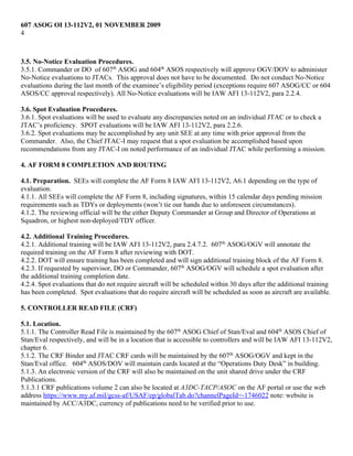 Expired 607 ASOG Standards & Evaluation Program | PDF