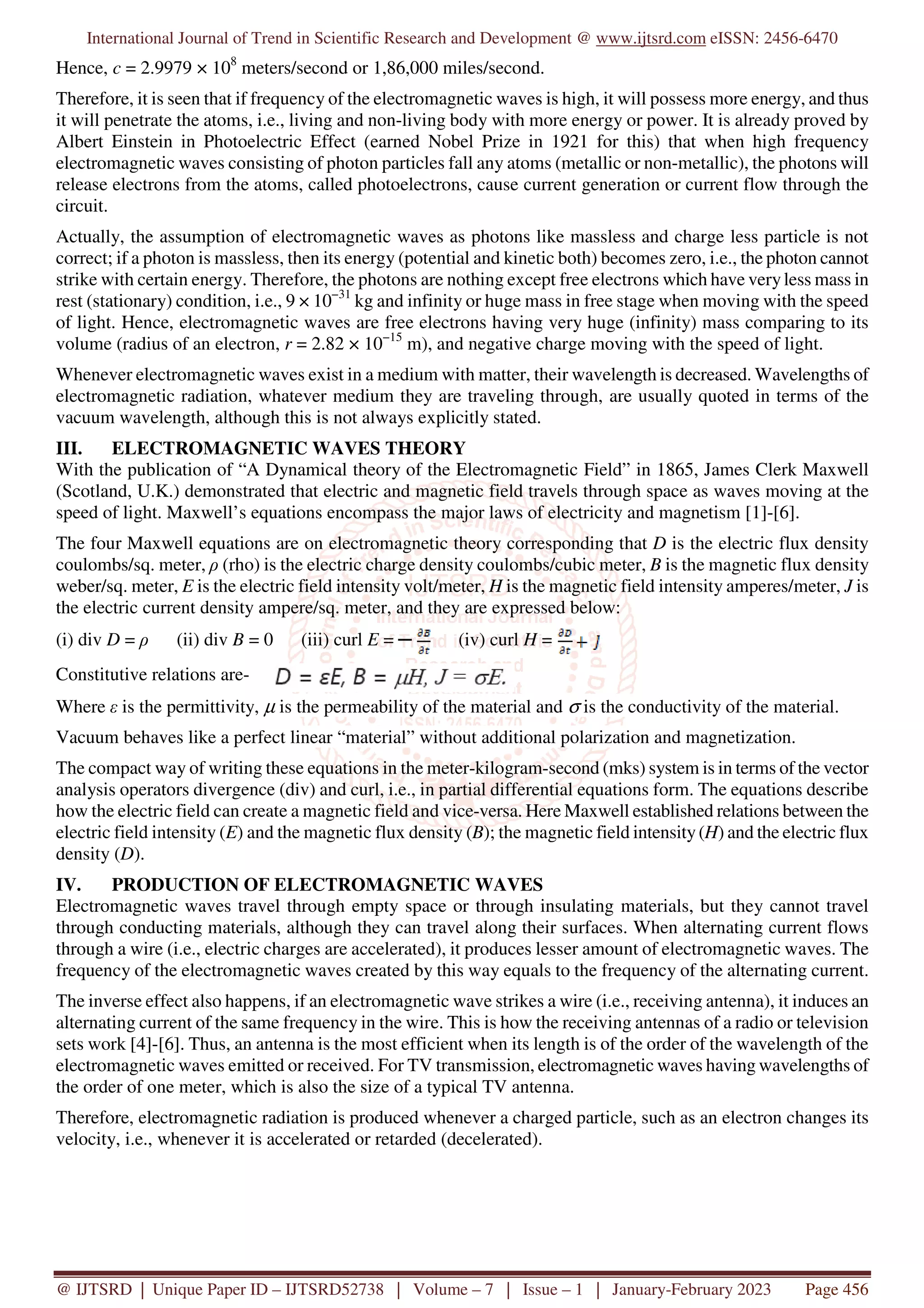 Fundamental to Electromagnetic Waves | PDF