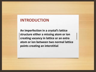 crystaldefects | PPTX