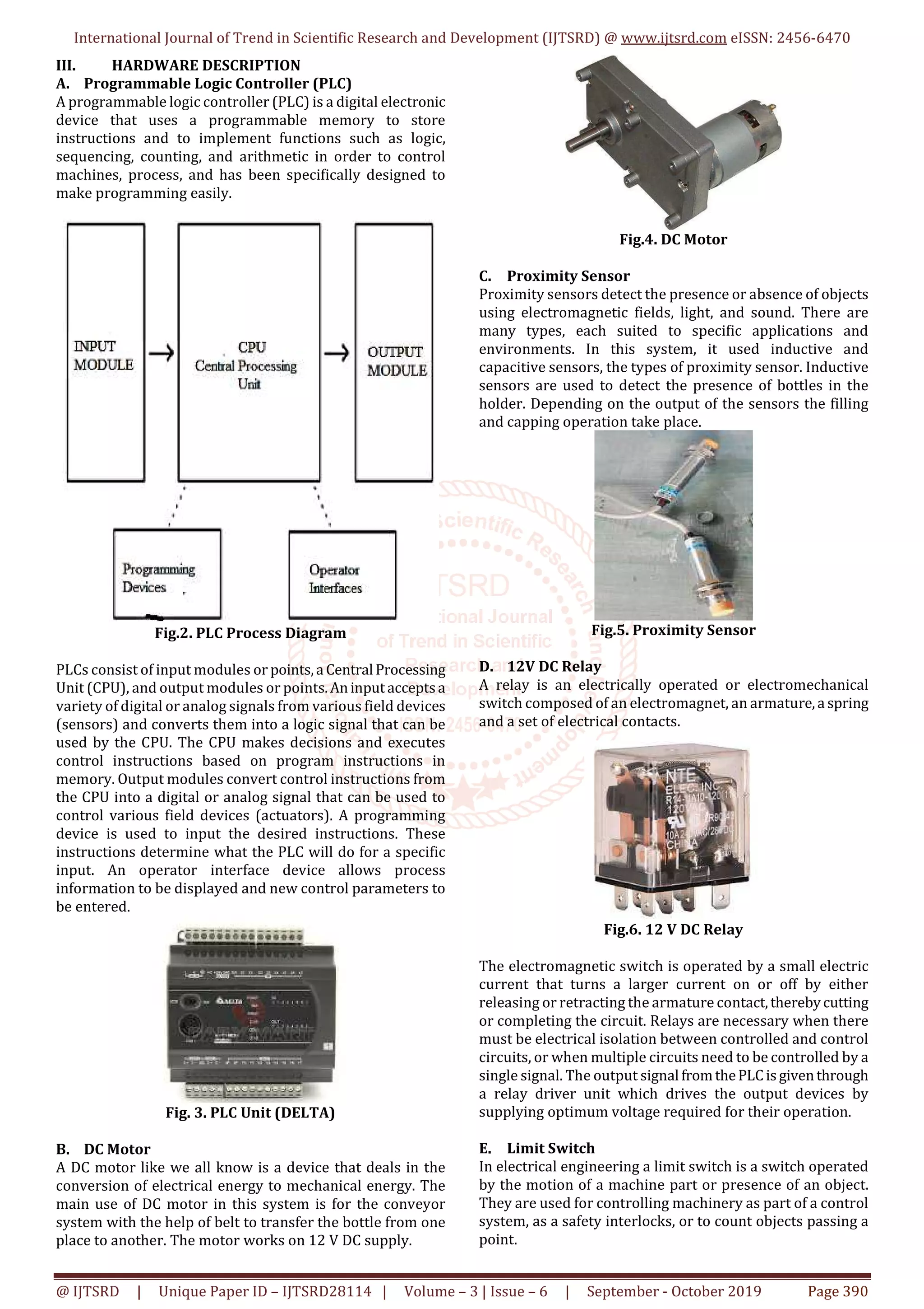 PLC Based Automatic Bottle Filling and Capping System | PDF | Technology & Computing
