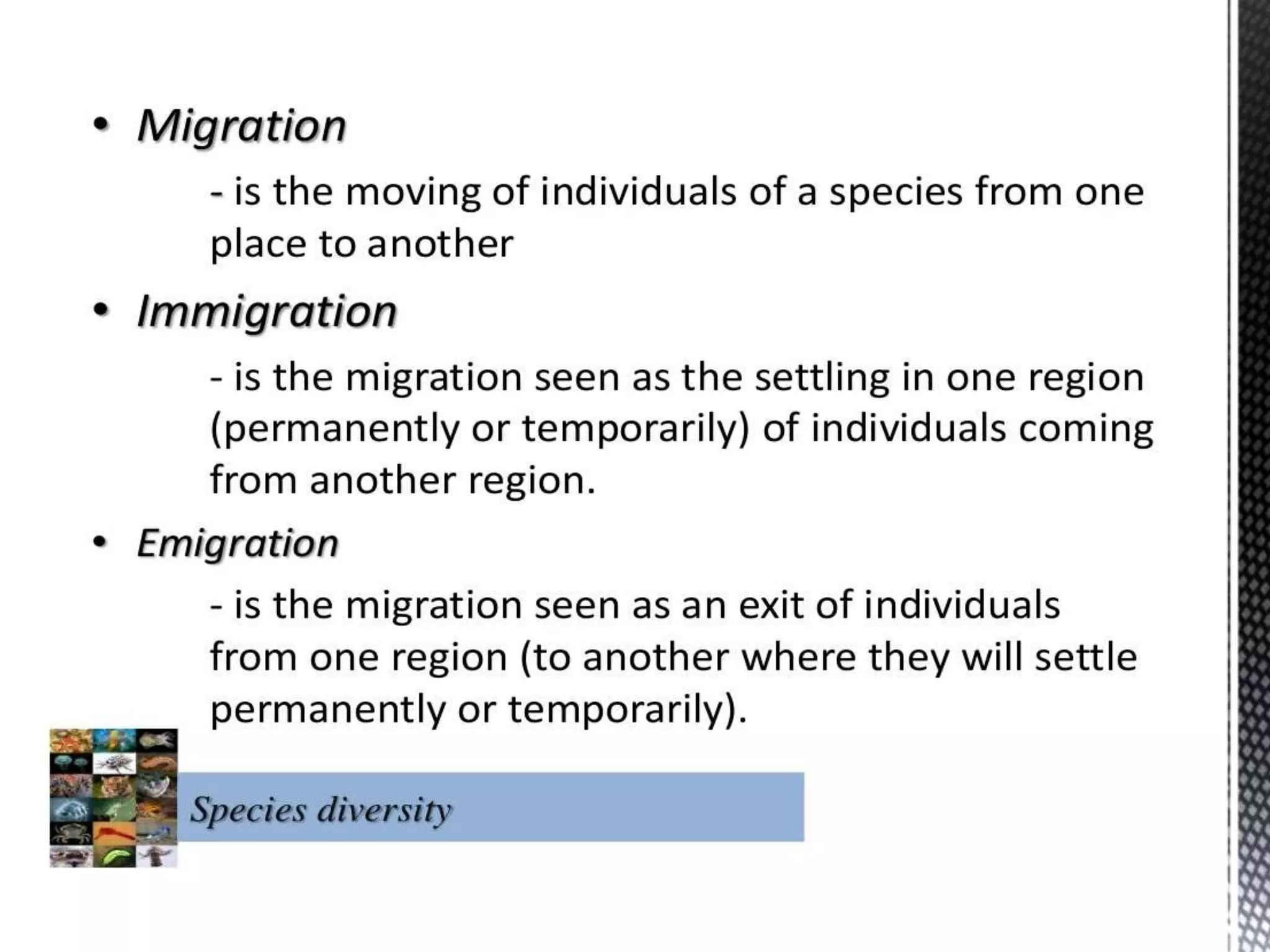 58.Biodiversity factors affecting species diversity , A Presentation By ...