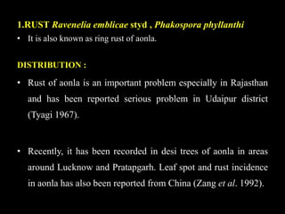 DISEASES OF AONLA | PPTX