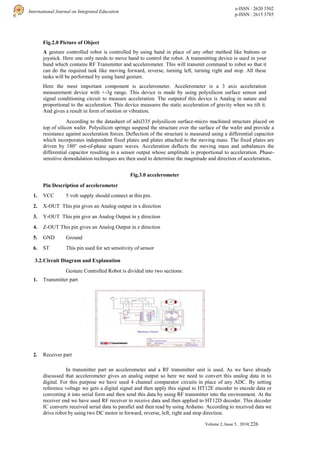 Gerture controlled Robot | PDF