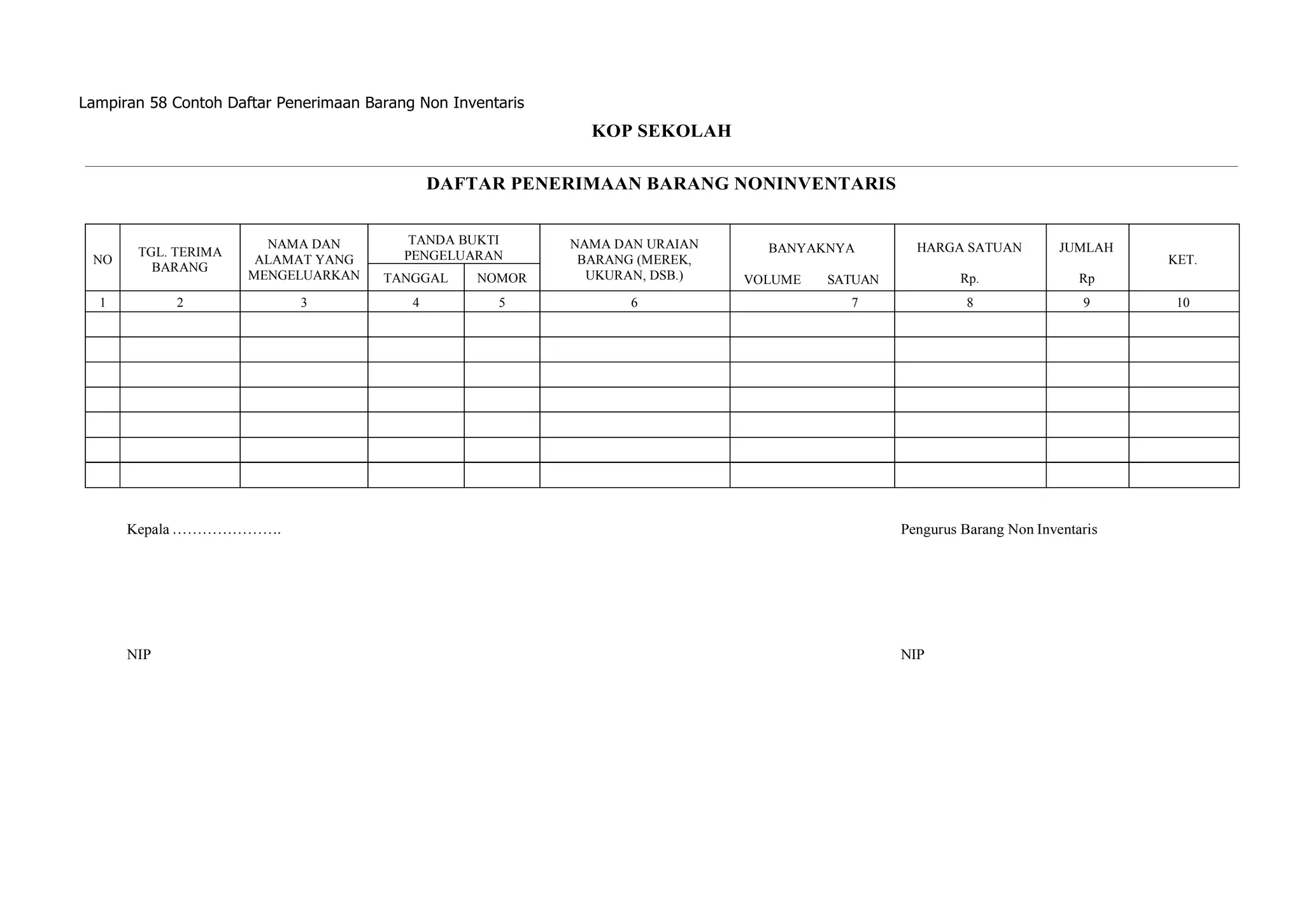 58. Contoh Daftar Penerimaan Barang Non Inventaris.docx