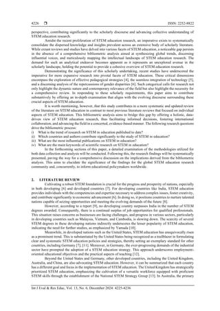 Mapping the global landscape of STEM education: a bibliometric analysis ...
