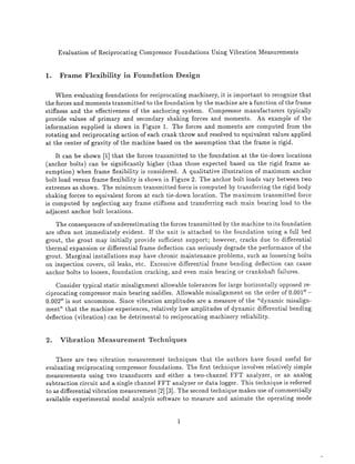 58 evaluation of reciprocating compressor foundation using vibration ...