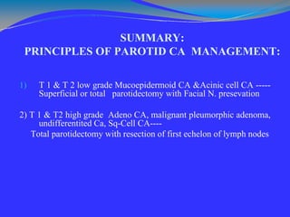 Parotid gland tumours Conference Presentation | PDF