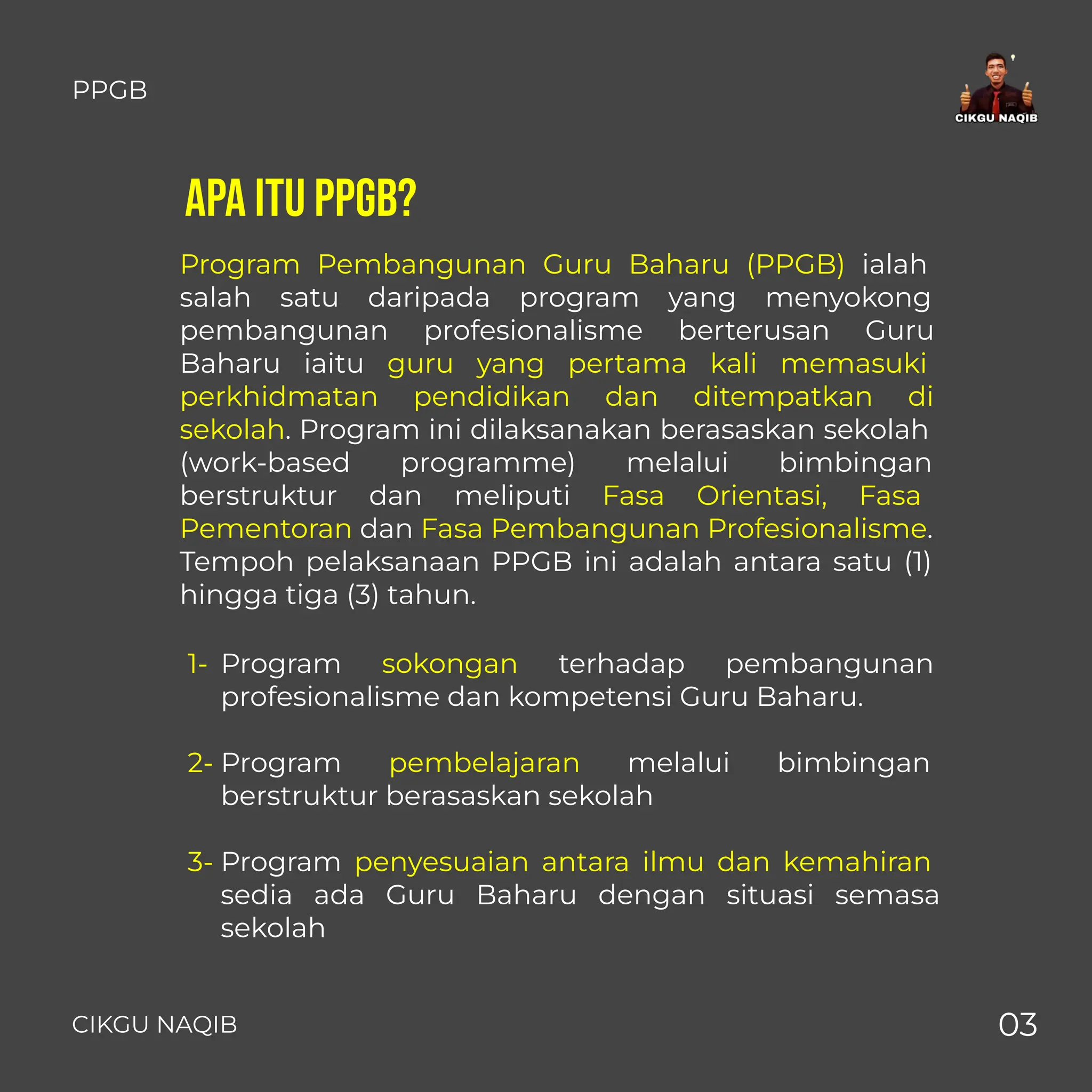PPGB (Program Pembangunan Guru Baharu) | PDF