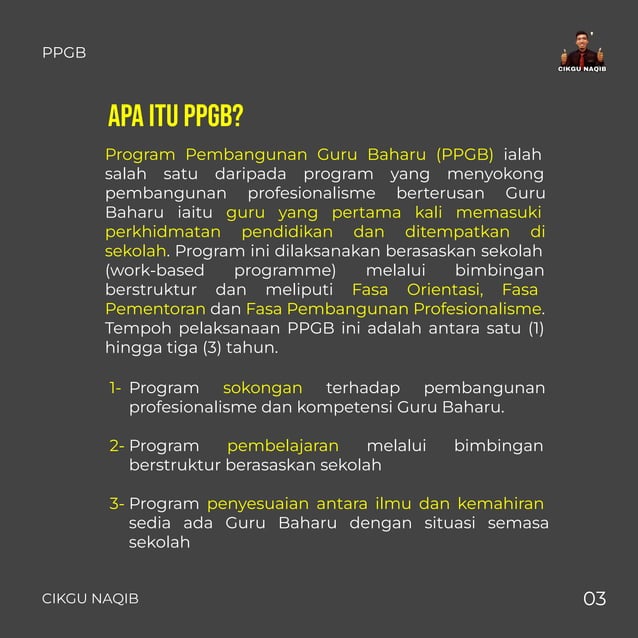 PPGB (Program Pembangunan Guru Baharu) | PDF