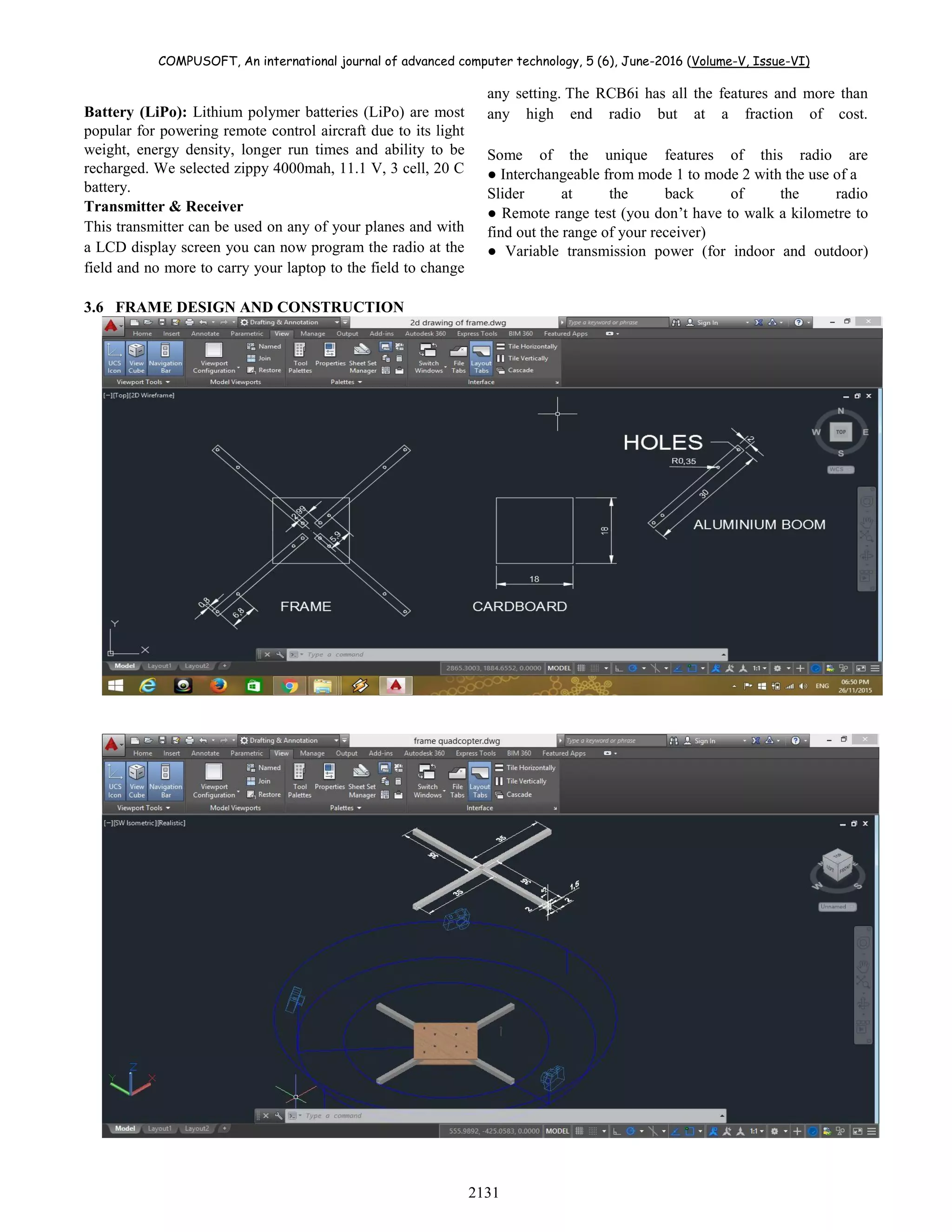 Design,Fabrication & Analysis of a Quardcopter___Research Paper | PDF