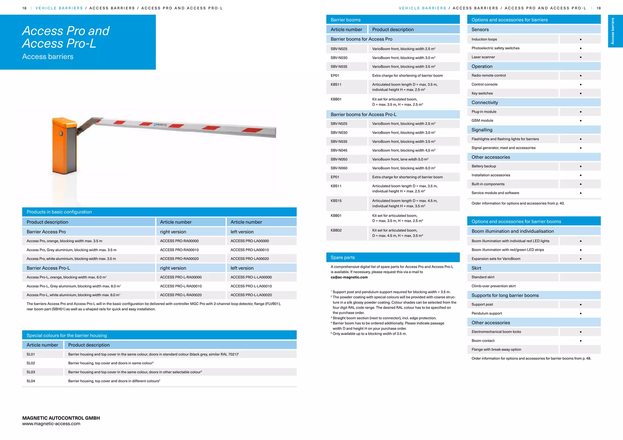 Magnetic AutoControl vehicle gate barriers | PDF