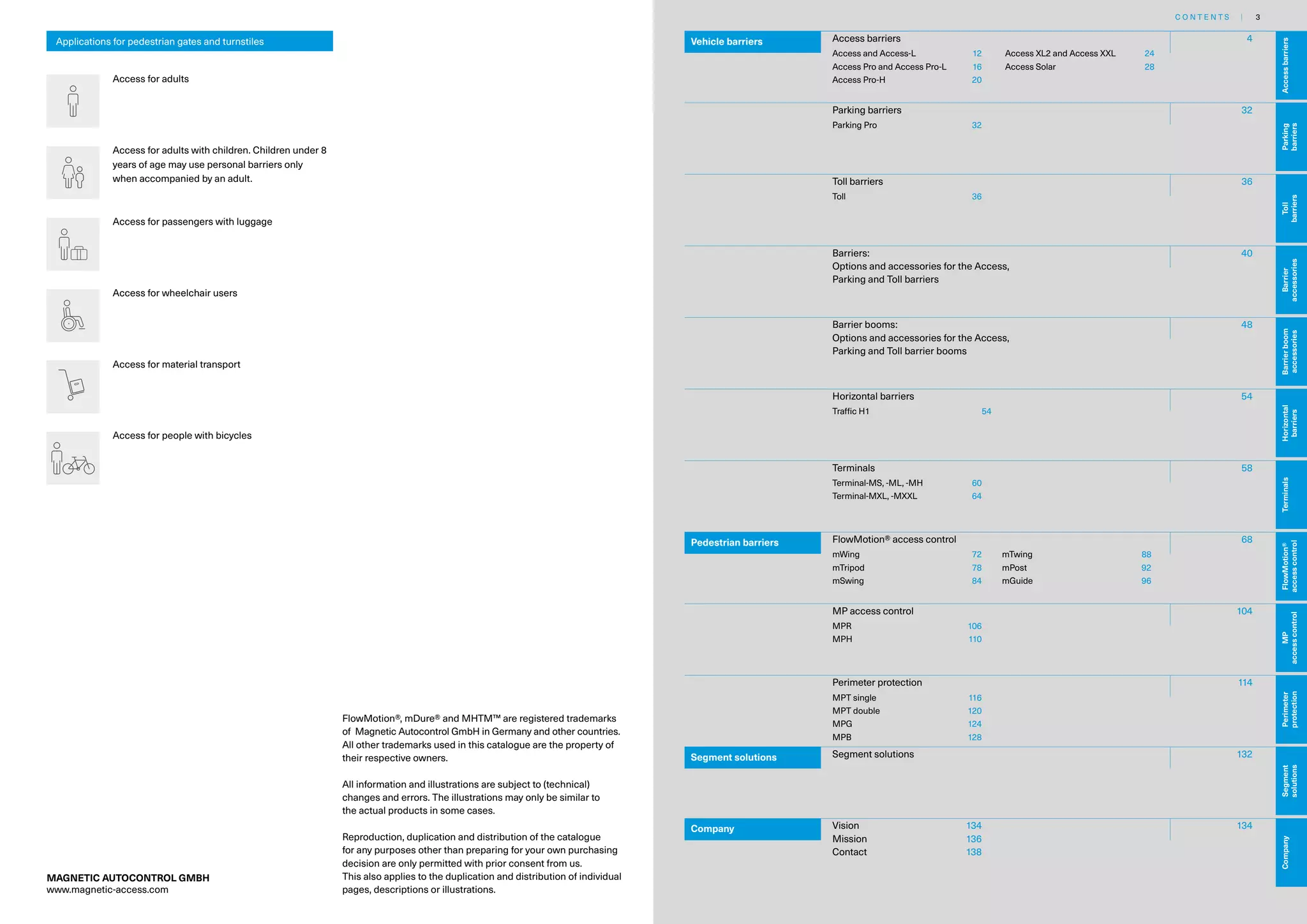 Magnetic AutoControl vehicle gate barriers | PDF