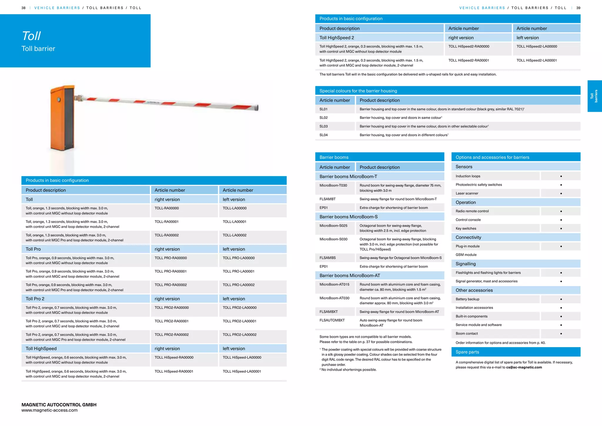 Magnetic AutoControl vehicle gate barriers | PDF