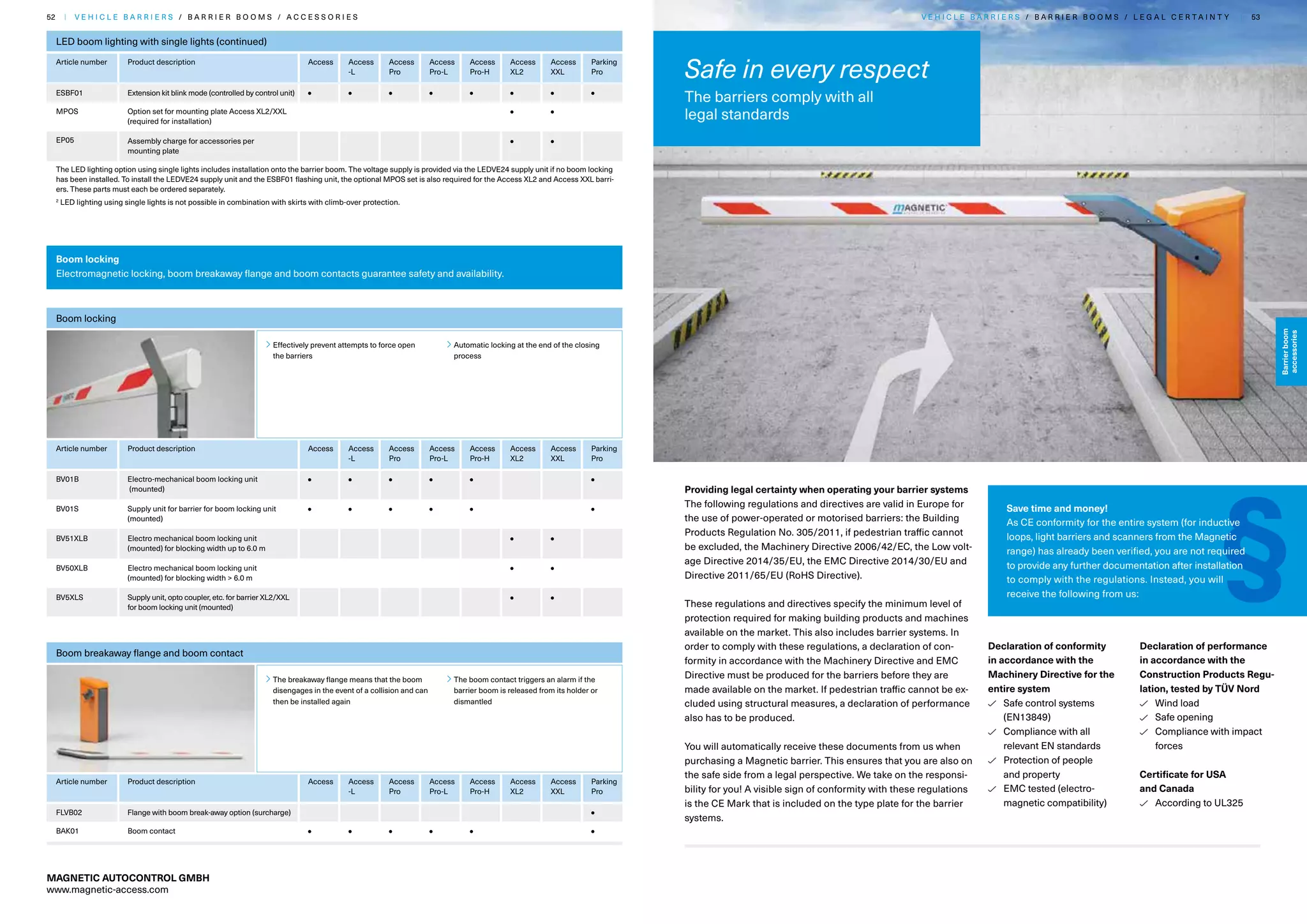 Magnetic AutoControl vehicle gate barriers | PDF