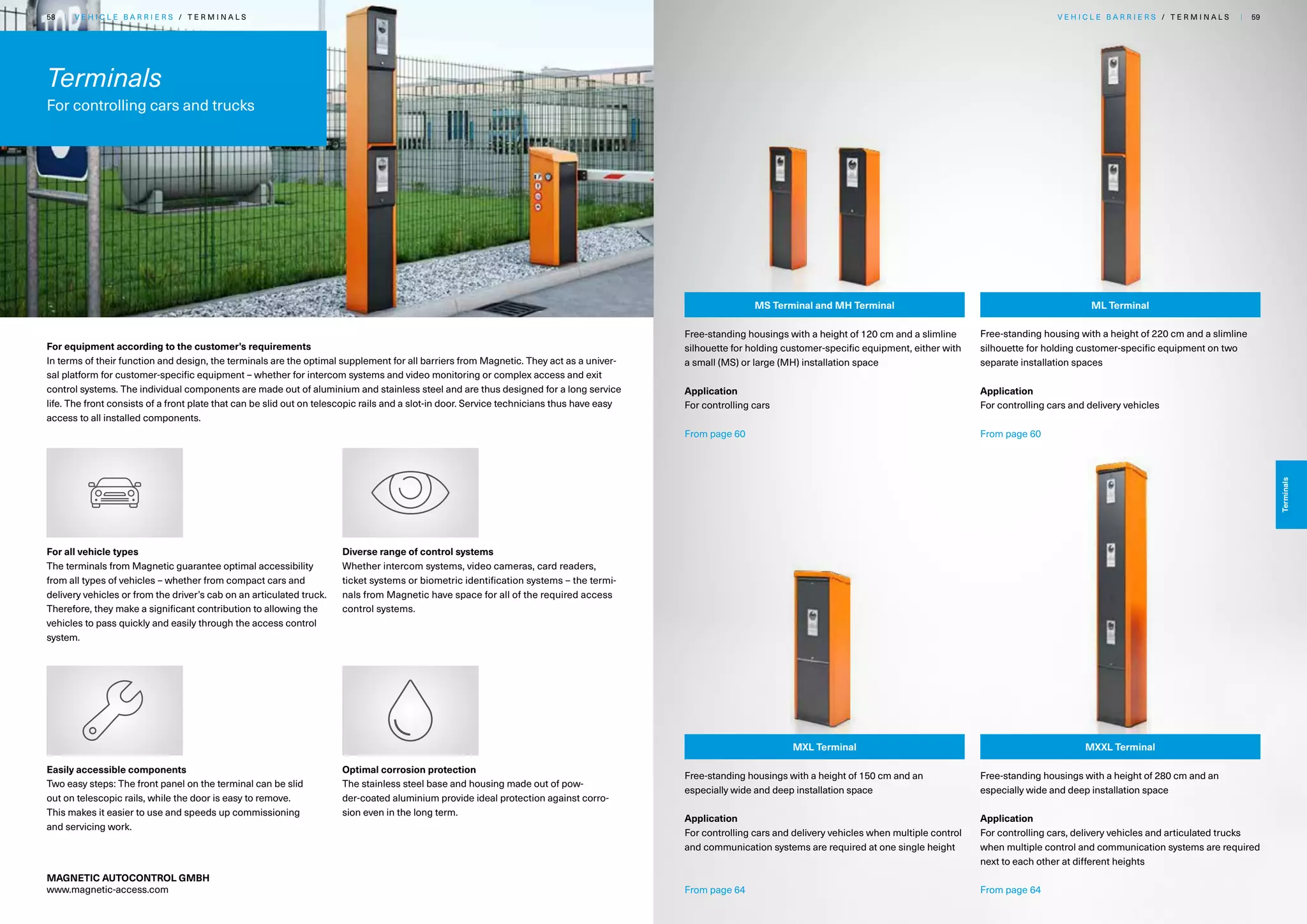 Magnetic AutoControl vehicle gate barriers | PDF