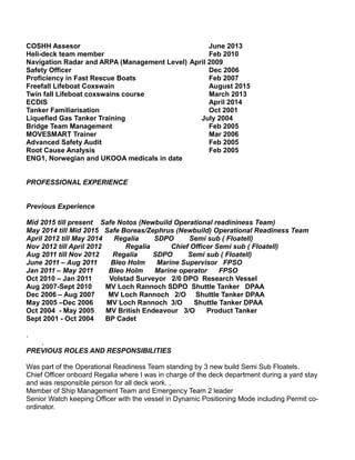 Ross Leask CV | RTF