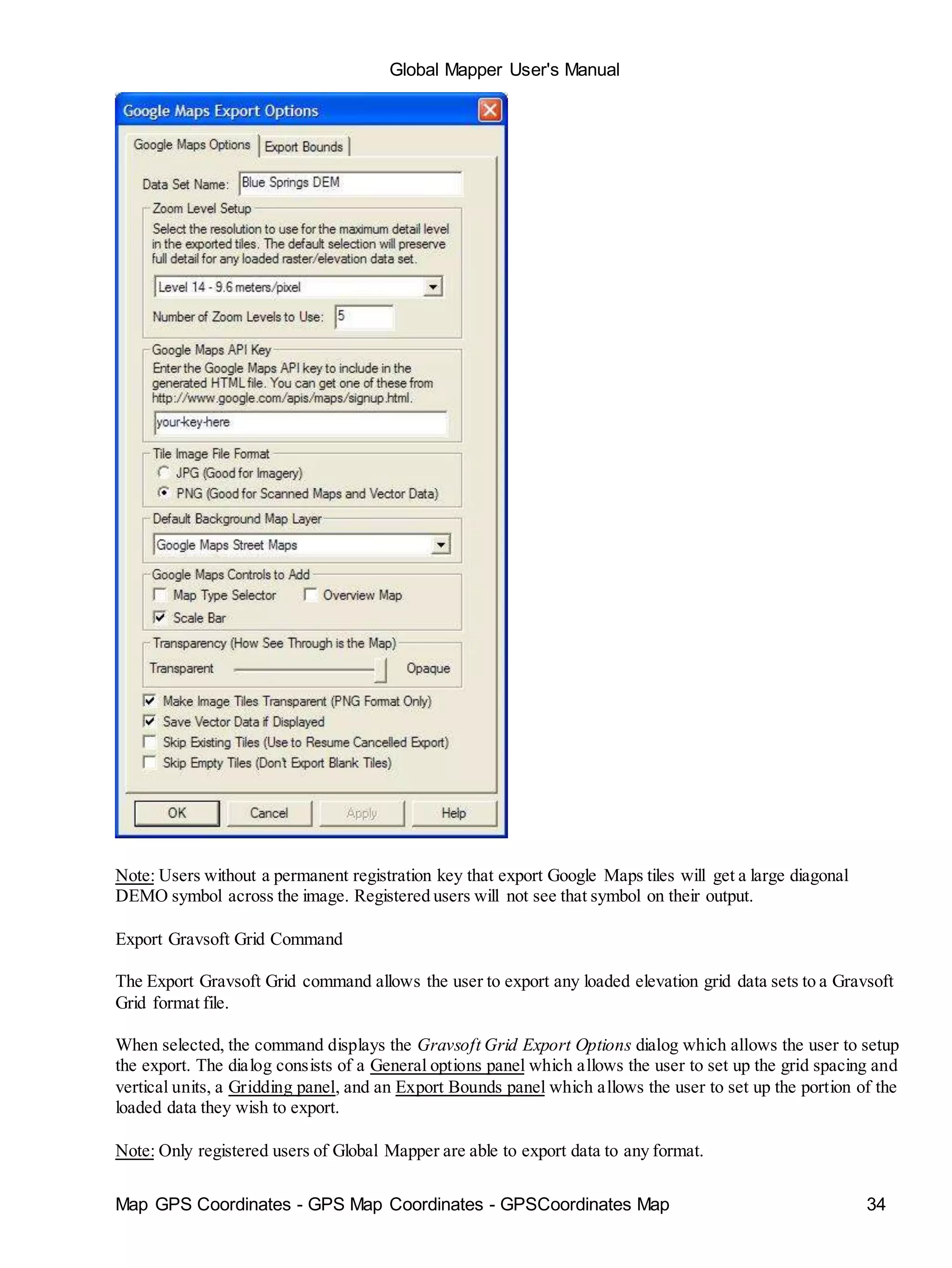 manual global mapper | DOCX